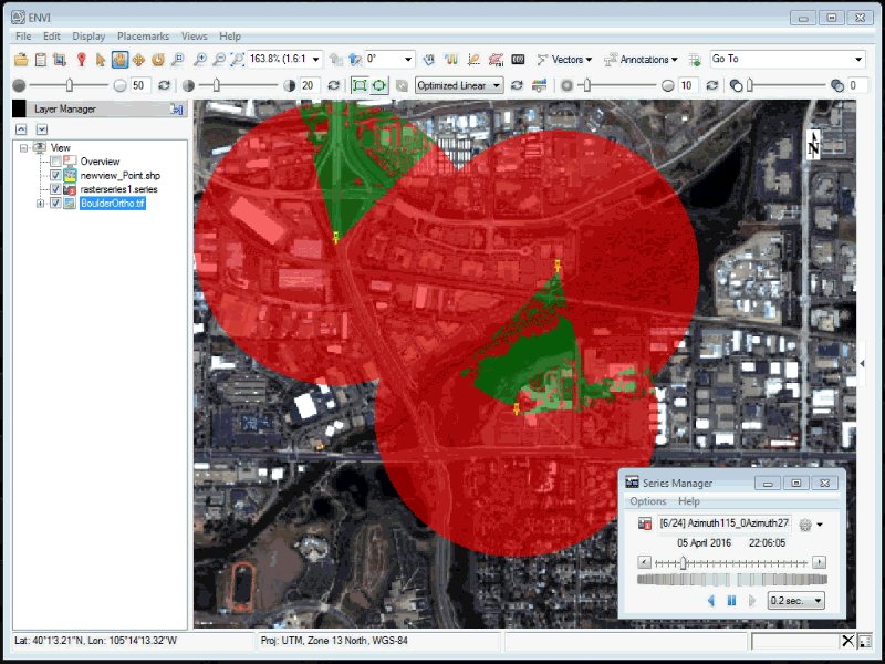 Viewshed analysis for planning a sensor network - NV5 Geospatial